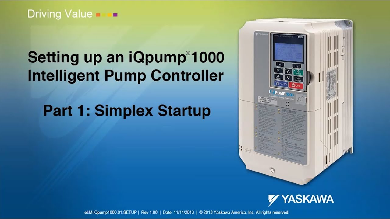 Biến tần Yaskawa IQpump1000 – Yaskawa Việt Nam